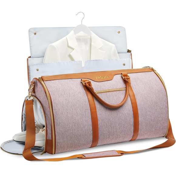 Bags | Garment Bag For Travel Jenni Bag Convertible Duffel Bag Pink ...